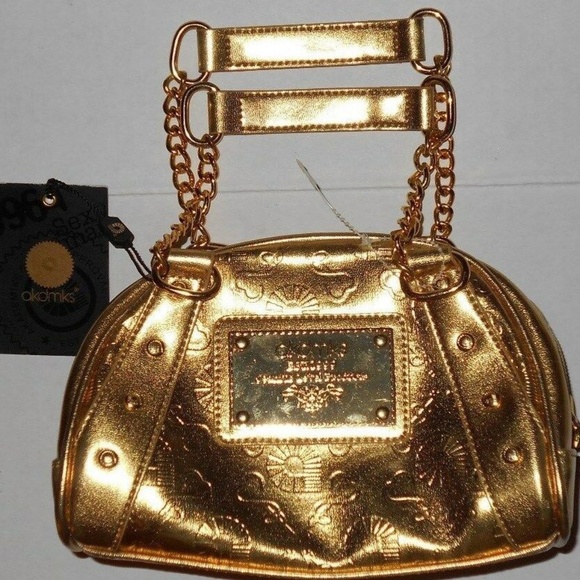 Akademiks | Bags | Vintage Designer Gold Hardware Chain Purse Handbag ...